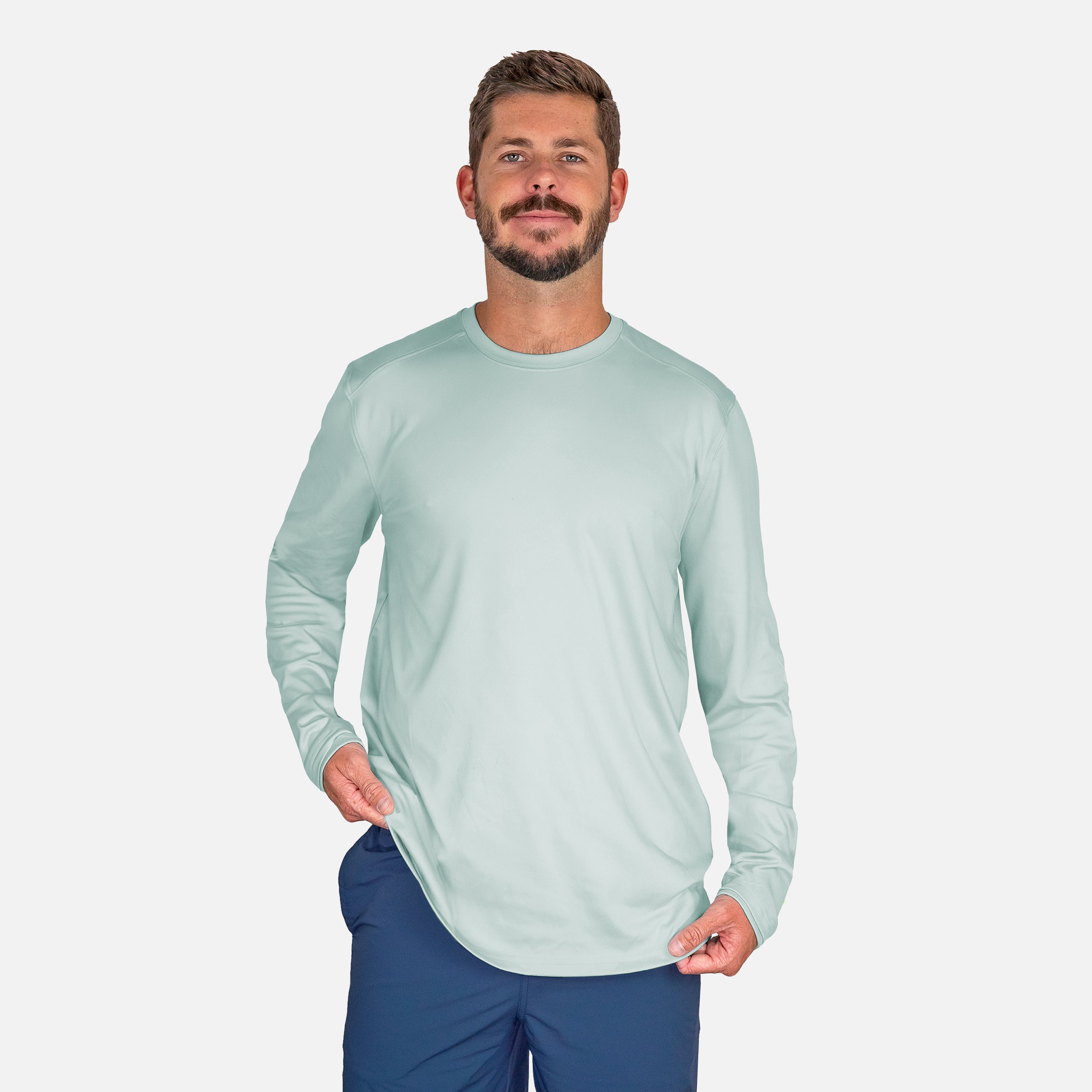Midweight Long Sleeve | Men's Performance Shirt | 90/10 Poly Spandex